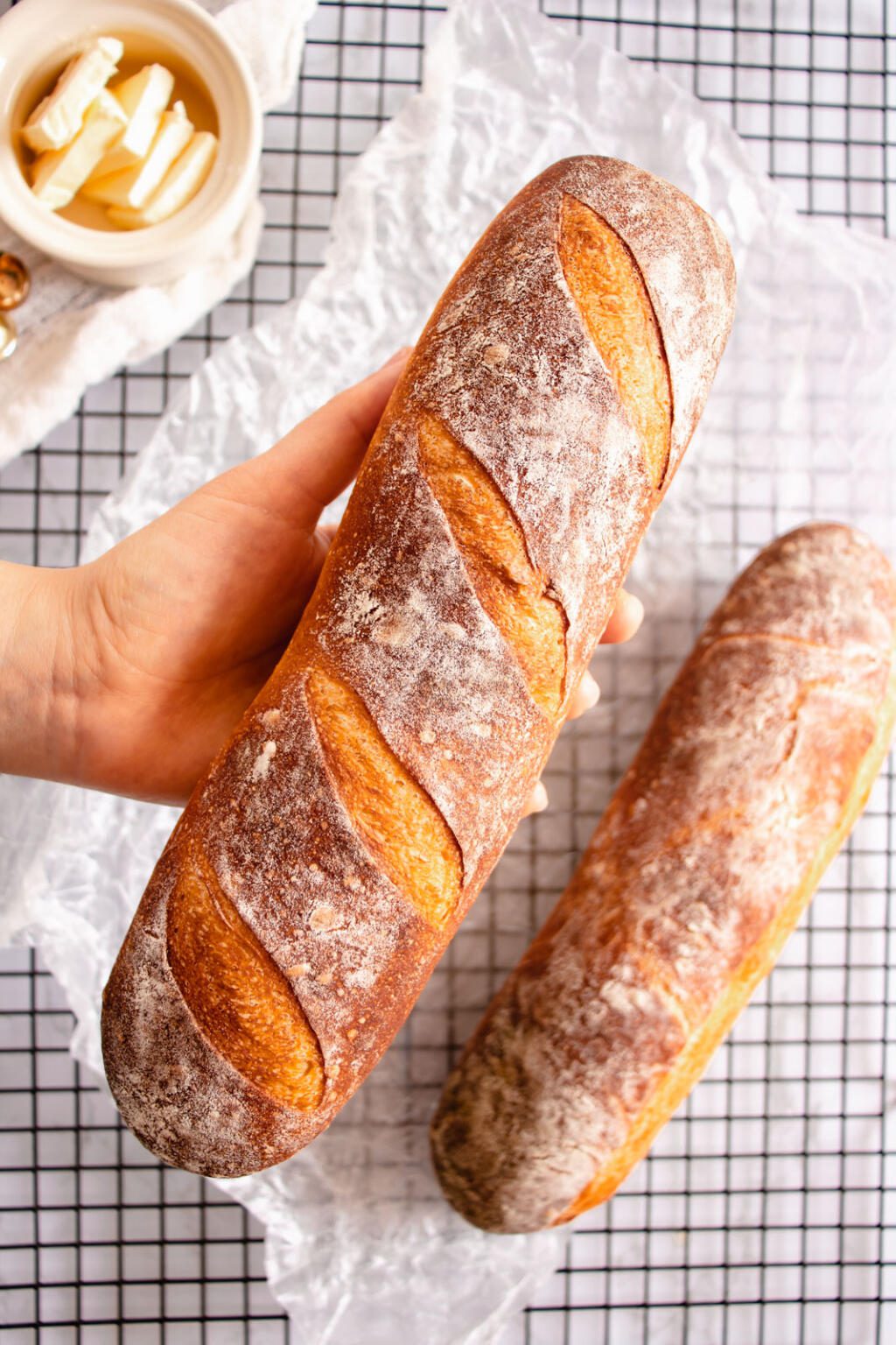 Easy Homemade Baguettes for Beginners (bakery-style results) | Happy ...