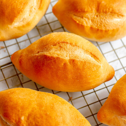 Homemade Mexican Bolillos (Crusty Vegan Bread Rolls) | Happy Vegannie