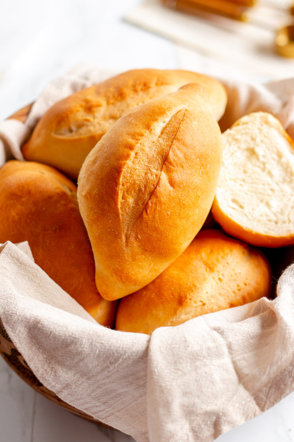 Homemade Mexican Bolillos (Crusty Vegan Bread Rolls) | Happy Vegannie