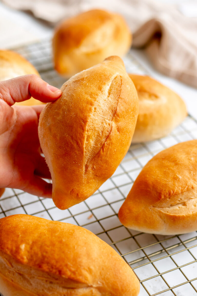 Homemade Mexican Bolillos (Crusty Vegan Bread Rolls) | Happy Vegannie